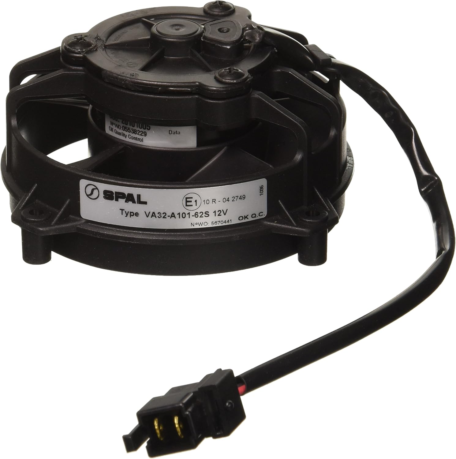 Amazon.com: SPAL 4" 124 CFM Low Profile Electric Cooling Fan P/N 33600 ...