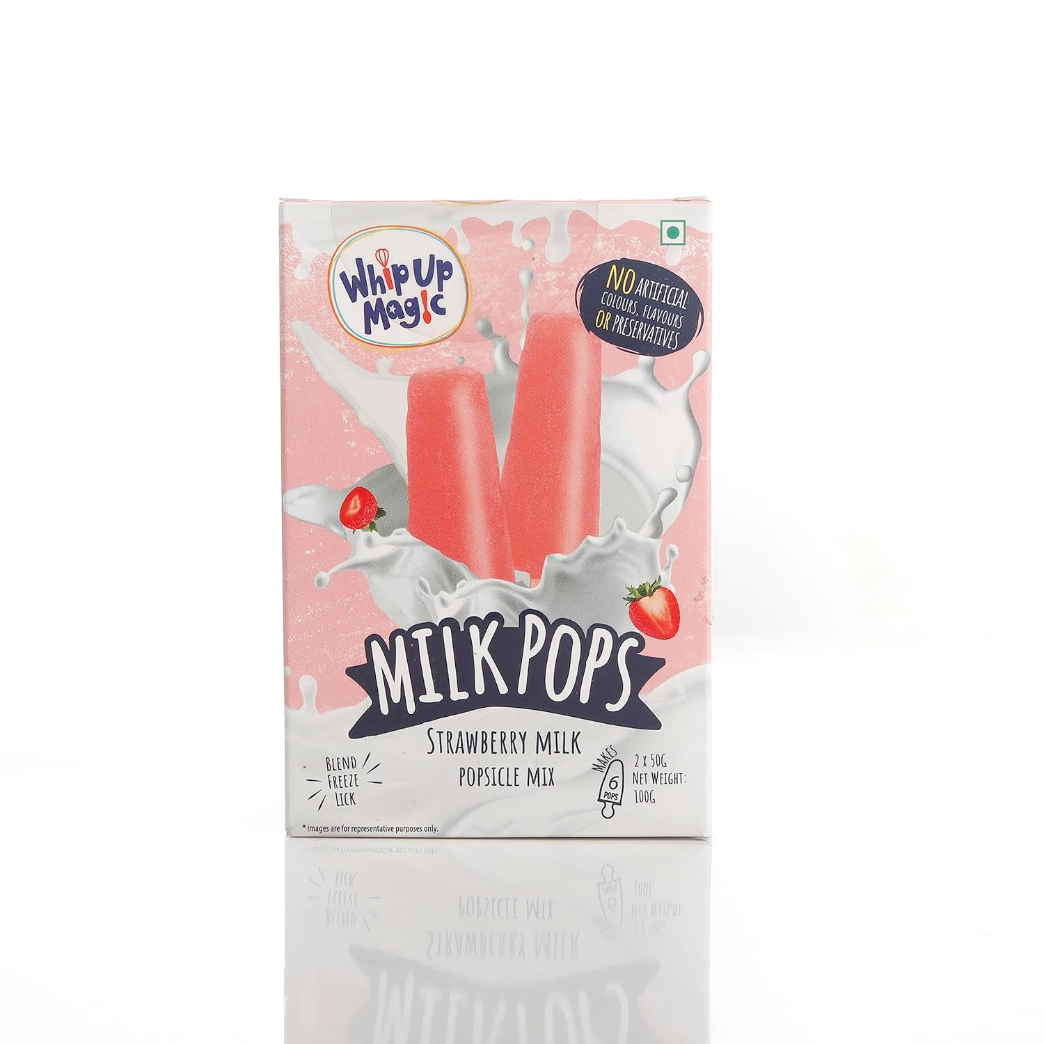 Whip Up Magic Milk Pops DIY Strawberry Milk Popsicle Mix – 100g [Made ...