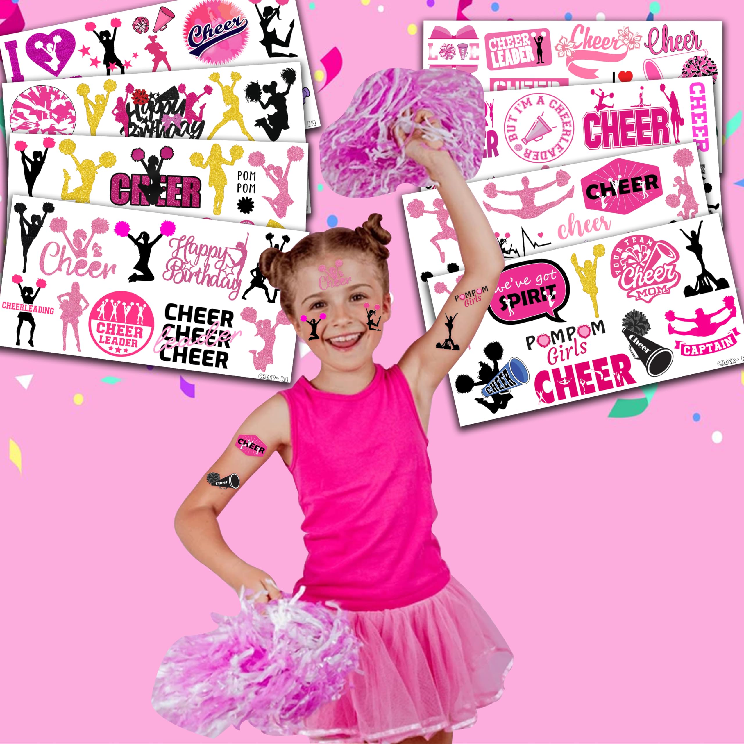 Cheerleading Face Tattoos Wholesale Cheer Blue/Gray Game Faces® Peel