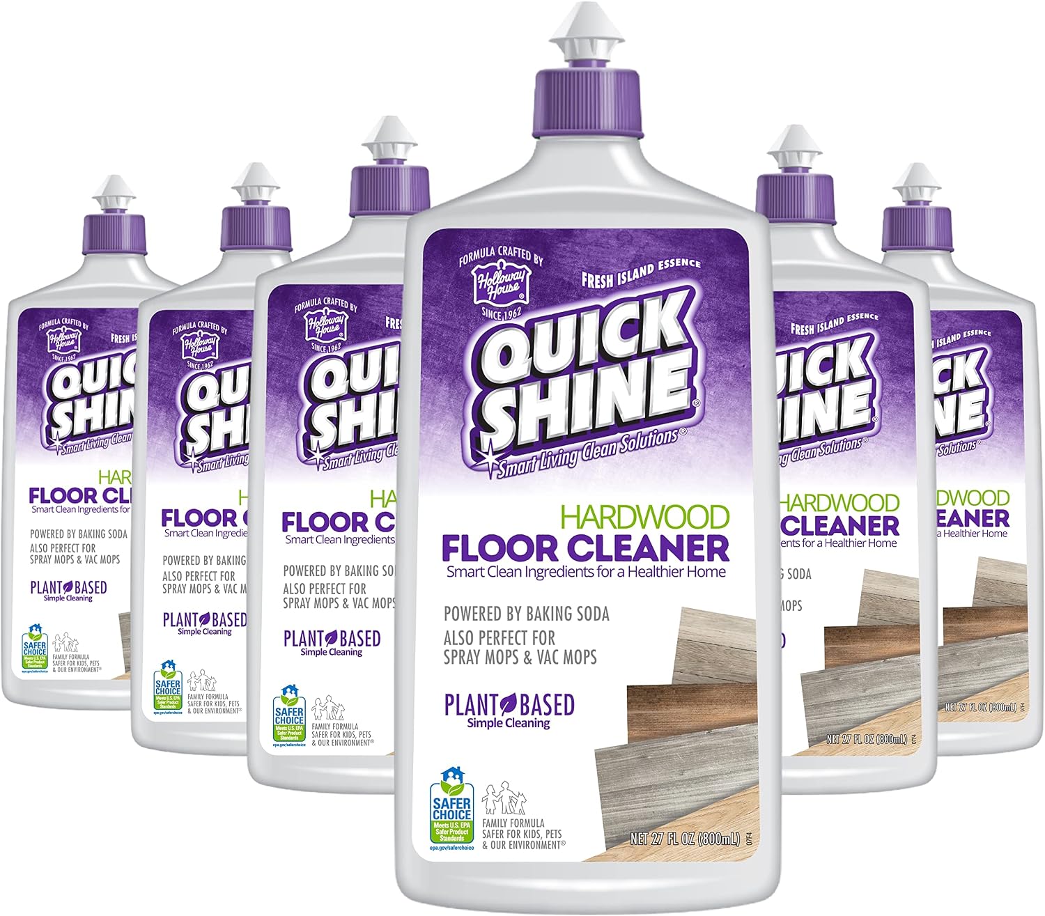 Amazon.com: Quick Shine Hardwood Floor Cleaner 27oz, 6Pk | Naturally ...