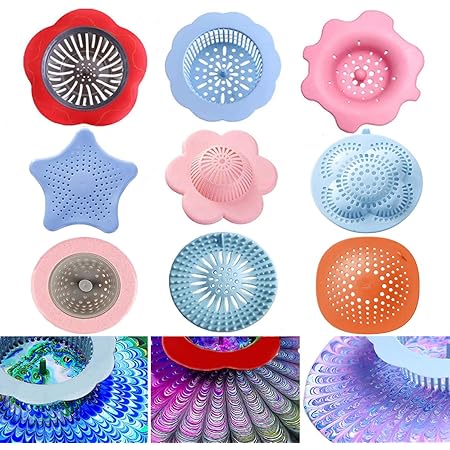 Amazon.com: Acrylic Pouring Strainers, Angela&Alex 5 PCS Flow Painting ...