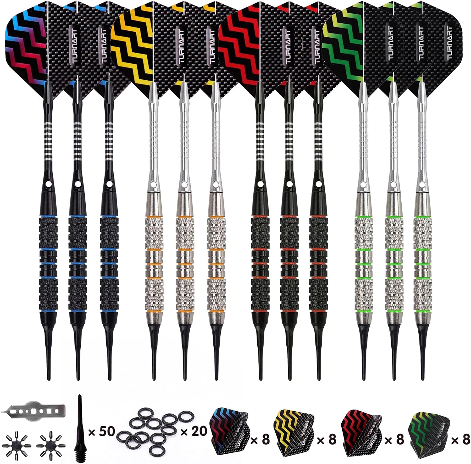 Amazon.com : Darts Plastic Tip - Professional Soft Tip Darts Set for ...