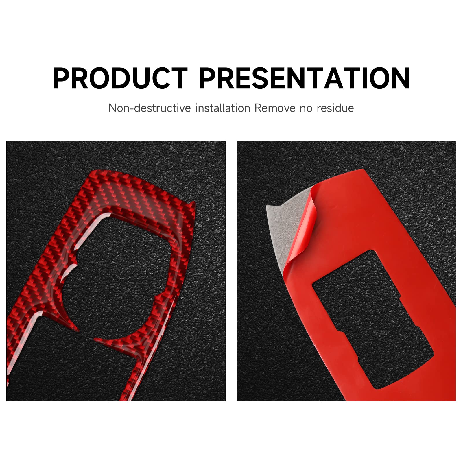 Snapklik.com : Car Window Lift Switch Panel Sticker Decal Carbon Fiber ...