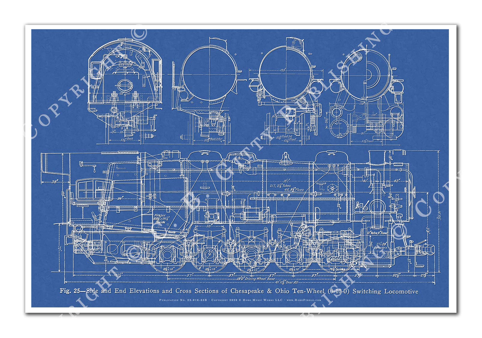 Alco Steam Locomotive Drawings
