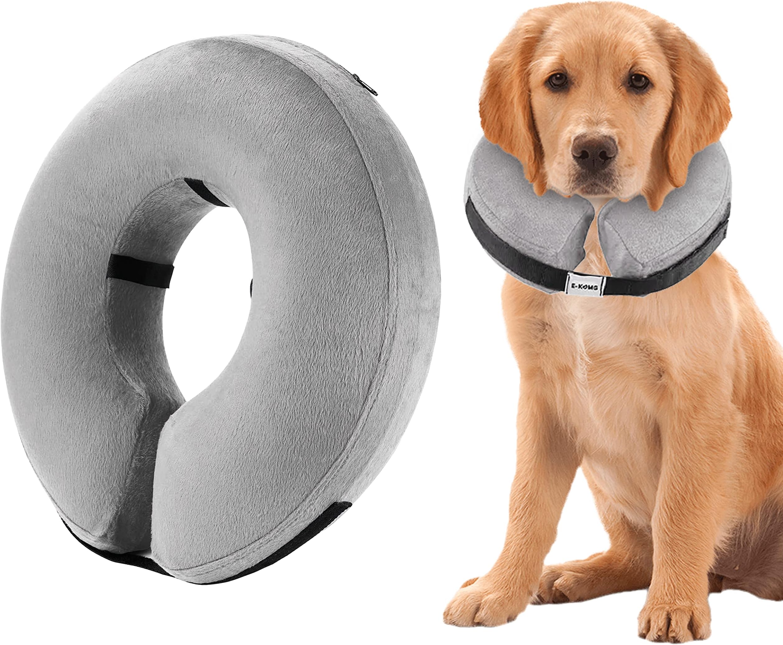 Inflatable Dog Collar with Quick Release and Adjustable Fit,This ...