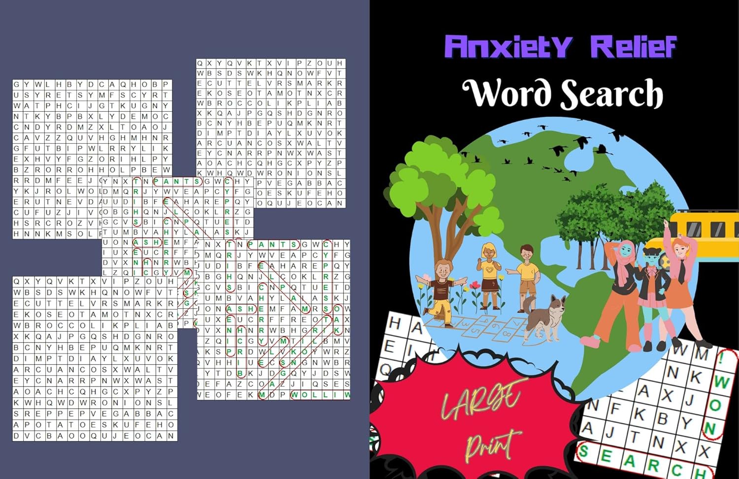 Amazon.com: Stress-Busting Word Searches: Fun and Calming Activities ...
