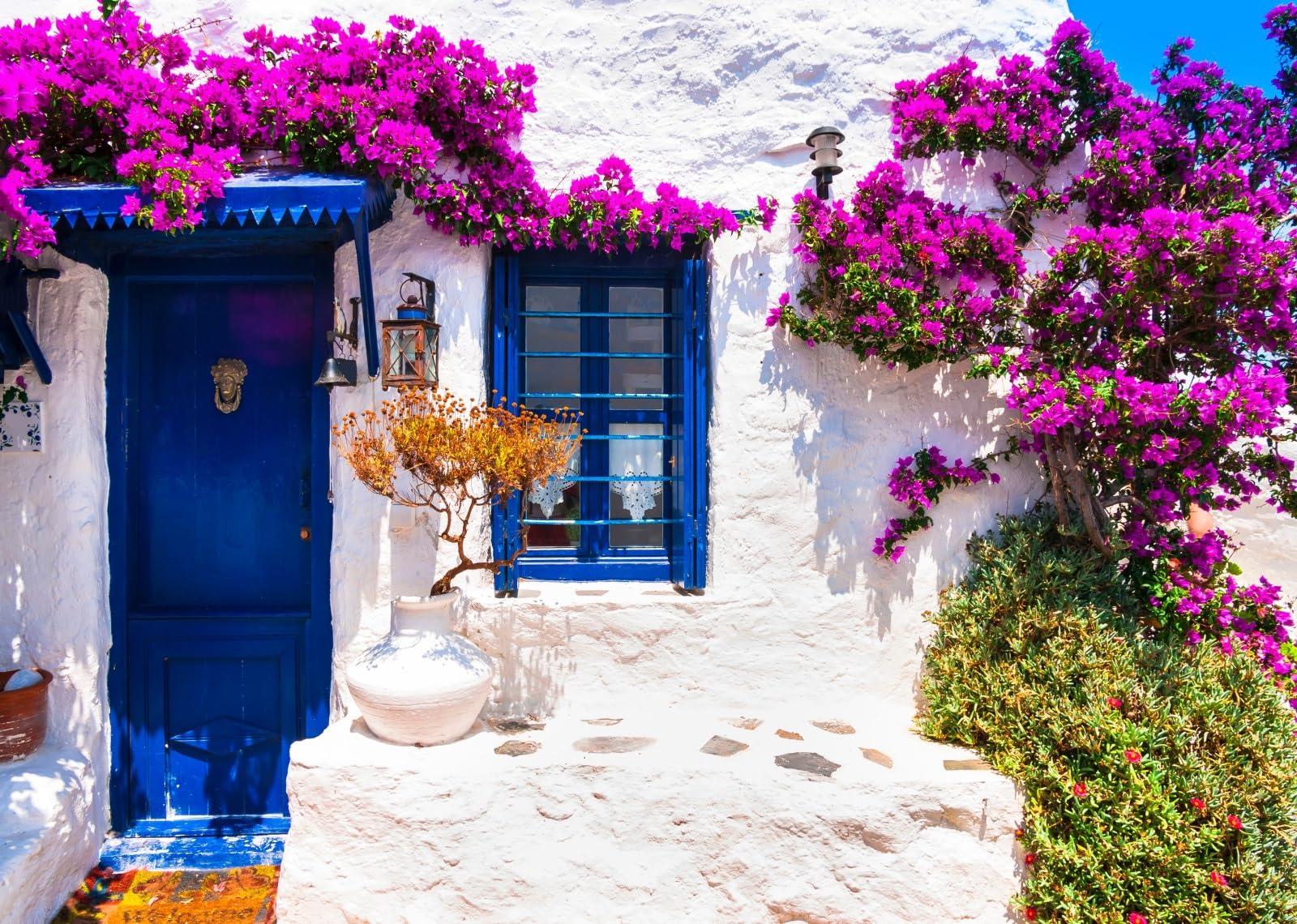 Greece Backdrop BELECO 7x5ft Fabric Greece Street Backdrop Greek ...