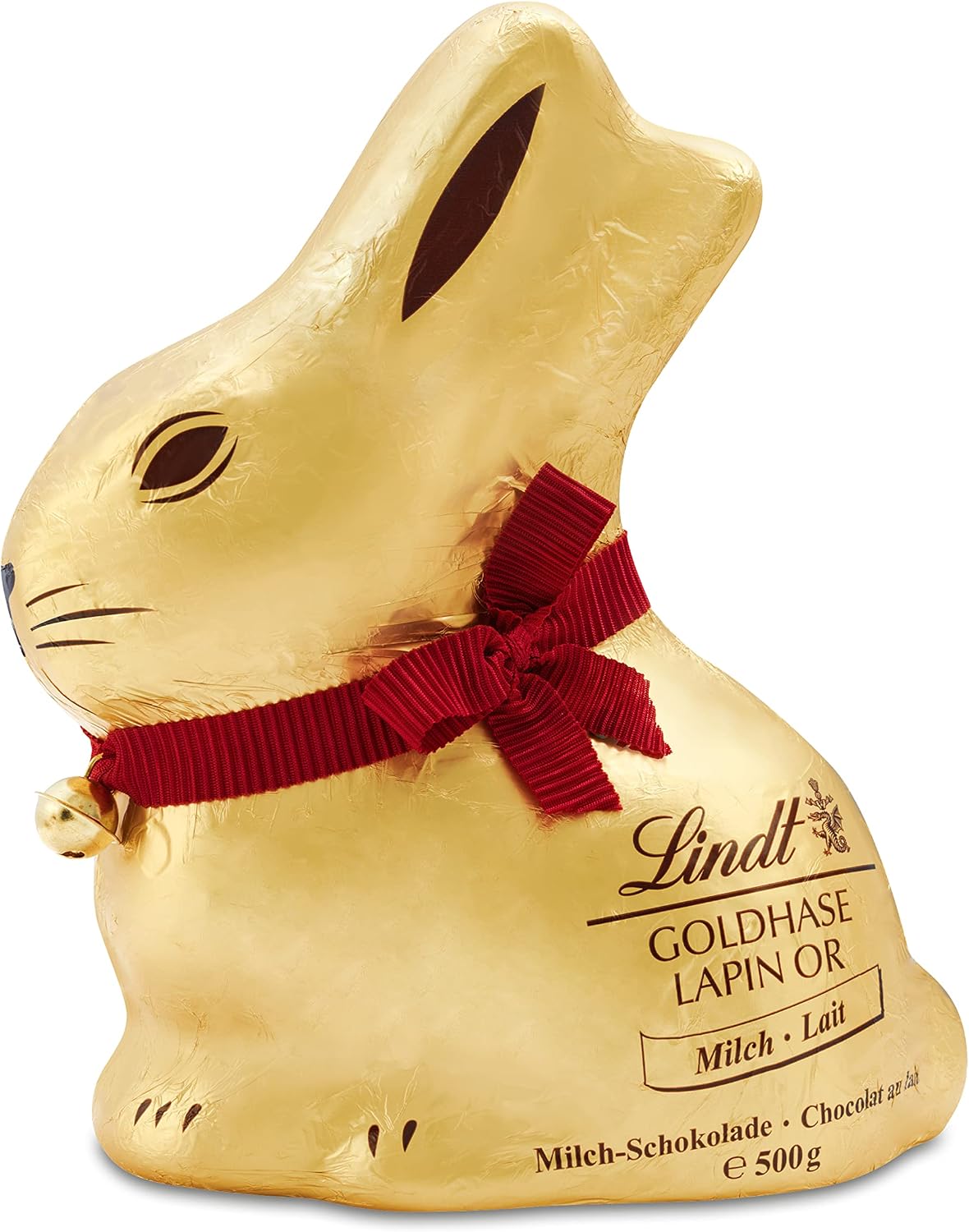 Lindt - LAPIN OR - Moulage Chocolat au Lait - Idéal pour Pâques, 500g ...