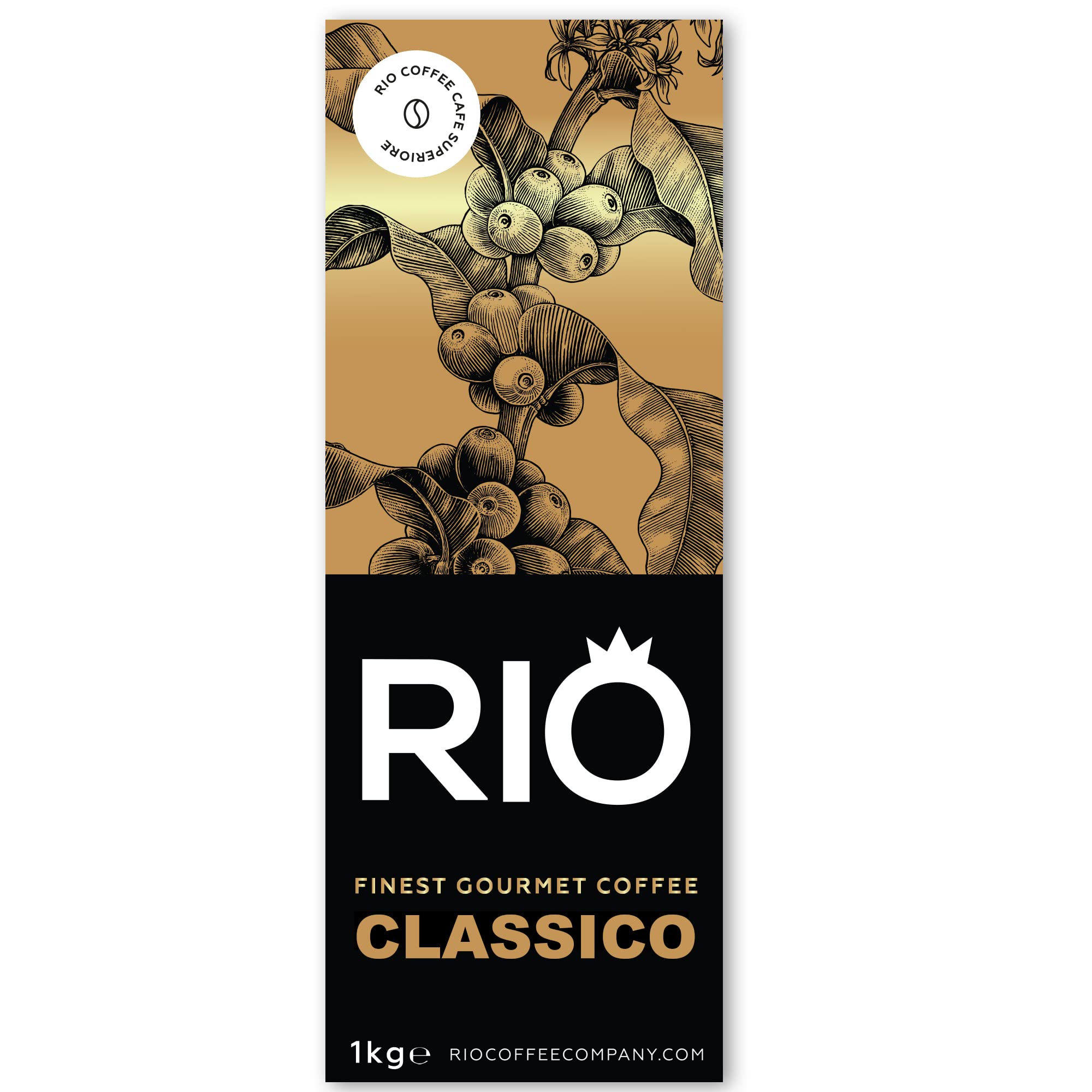 Rio Classico Coffee Beans (1kg) Italian Roast Coffee Freshly Roasted In ...