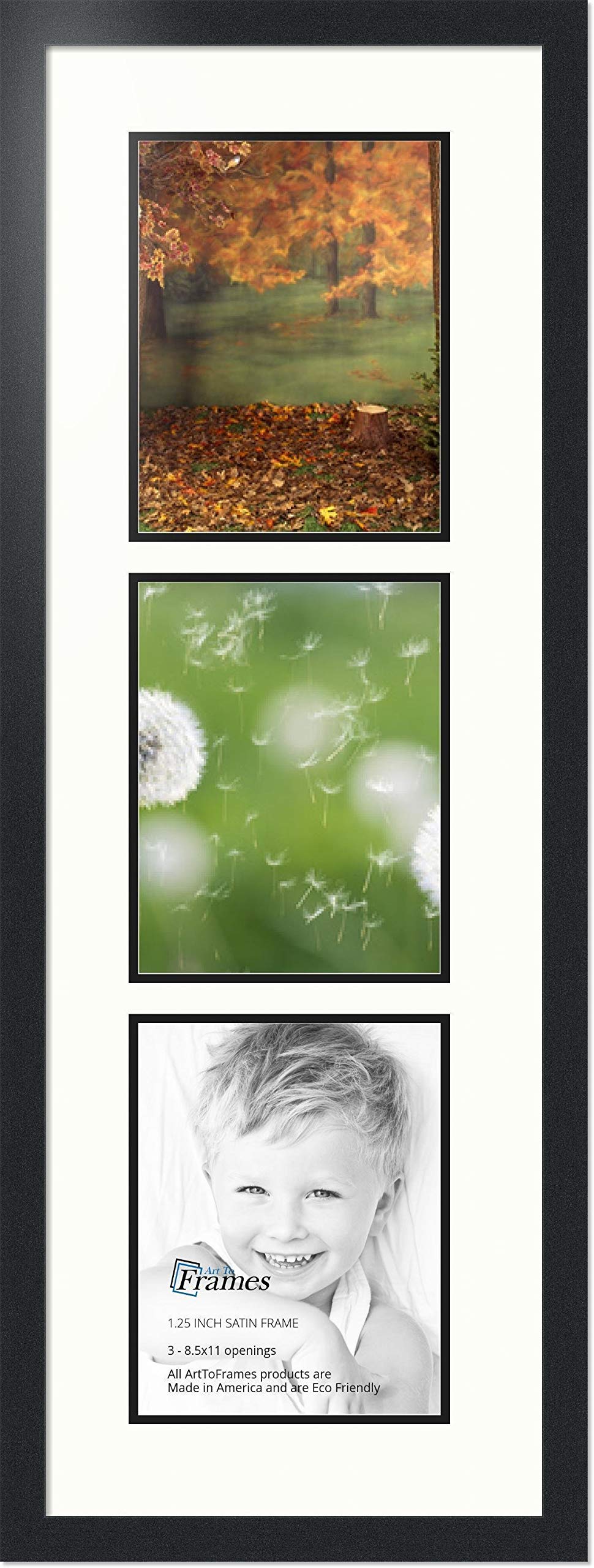 Amazon.com - ArtToFrames Collage Photo Frame Double Mat with 3 - 8.5x11 ...