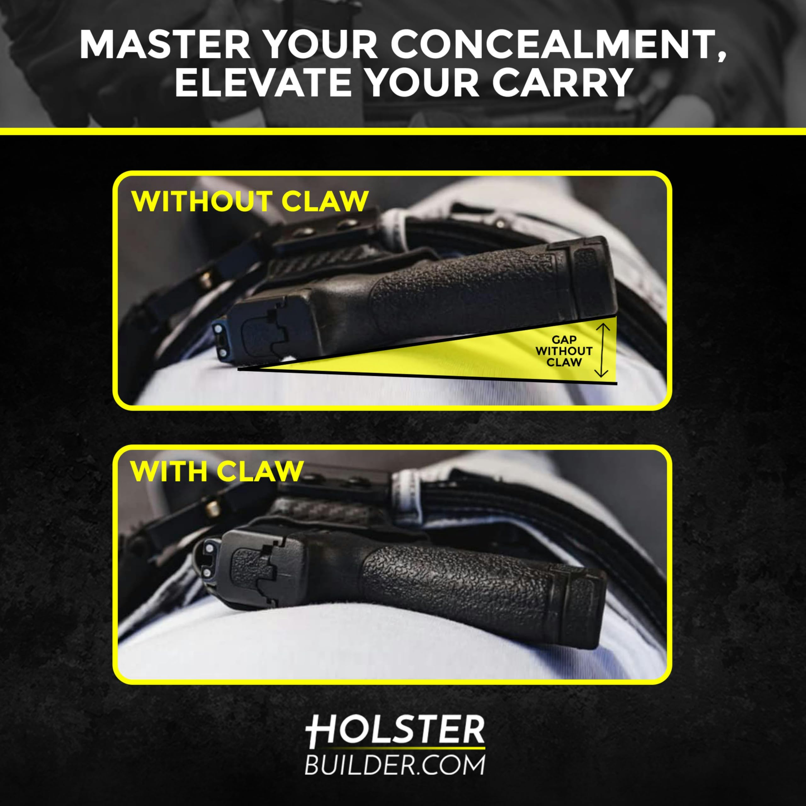 Concealed Carry Printing Reduction Modwing Holster Claw Gen 2 ...