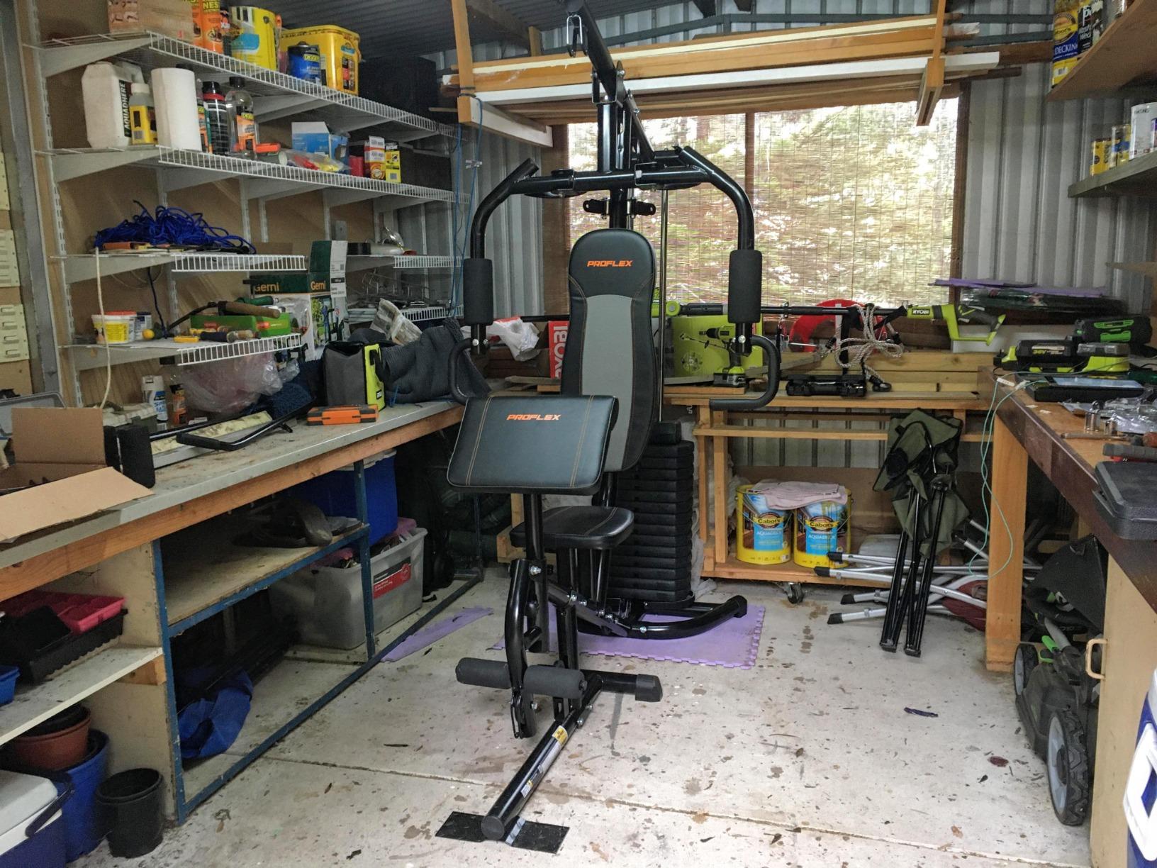 Proflex M8000 Multifunction Home Gym with 150lbs Weight Plates : Amazon ...