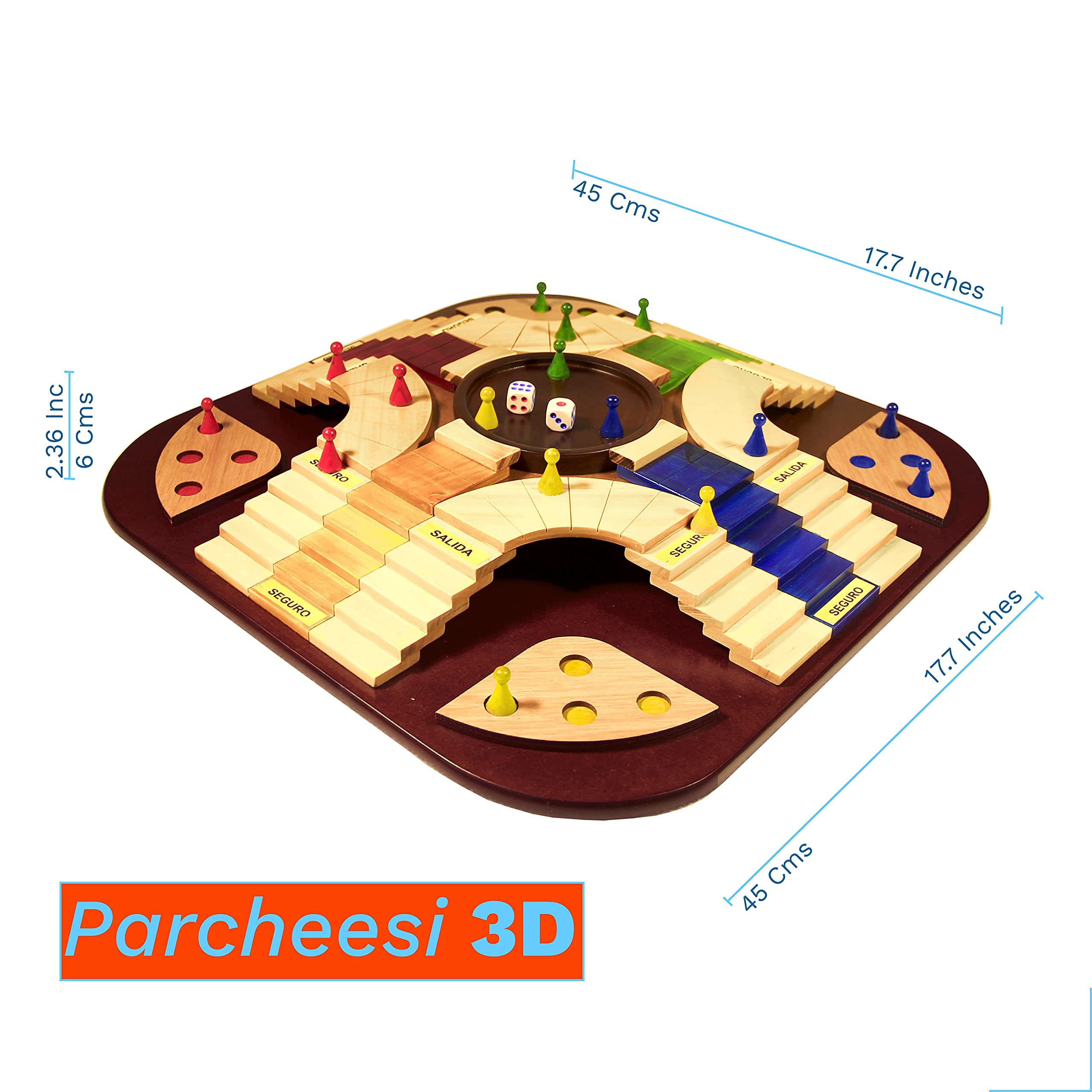 Parcheesi Board Game Wooden, Parques Colombiano, Colombian Gifts ...