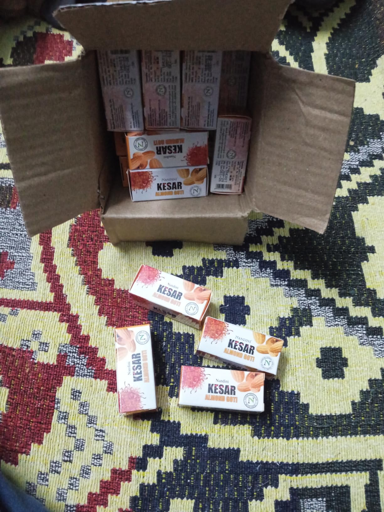 Buy NANDINI HERBAL CARE PRIVATE LIMITED Kesar Almond Goti Bar, 25G(Pack ...