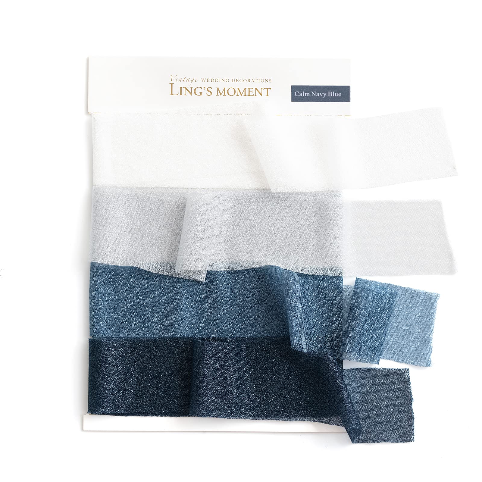 Lings Moment Chiffon Ribbon Shiny Ribbon Ombre Colors Chart Navy ...