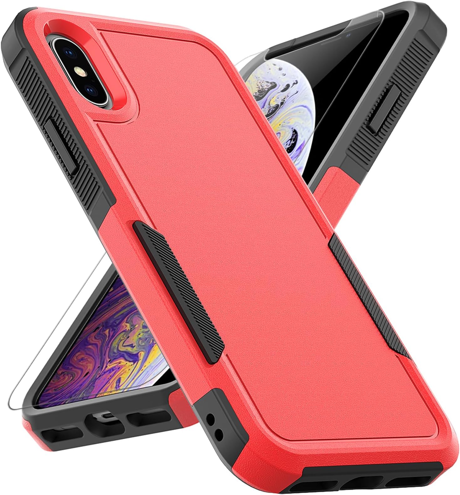 Amazon.com: for iPhone X/iPhone Xs Case: Dual Layer Protective Heavy ...