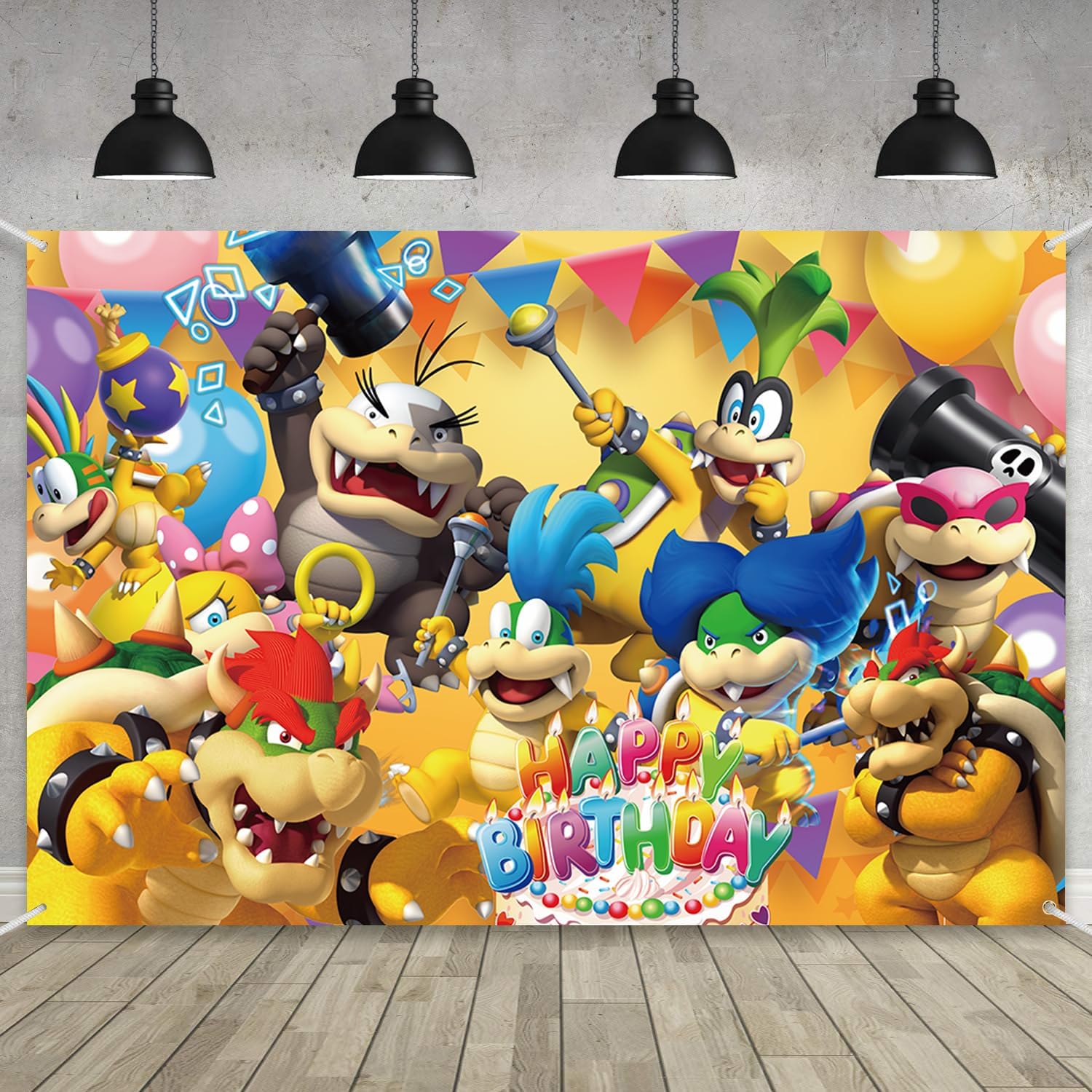Amazon.com : Bowser Birthday Party Decoration, 5 x 3 FT Bowser Party ...