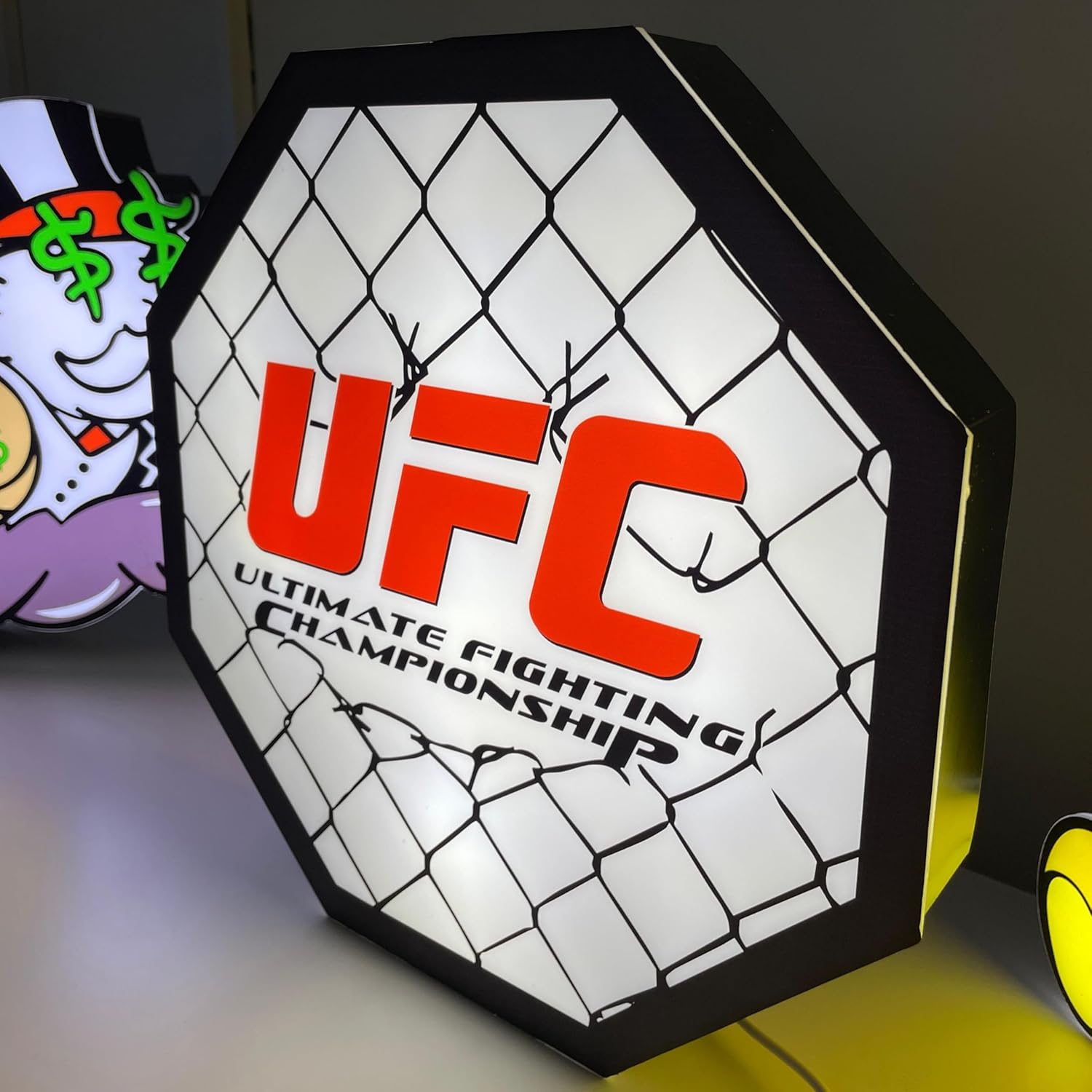 Amazon.com : 3DSIGN UFC LED Sign – Ultimate Fighting Championship MMA ...