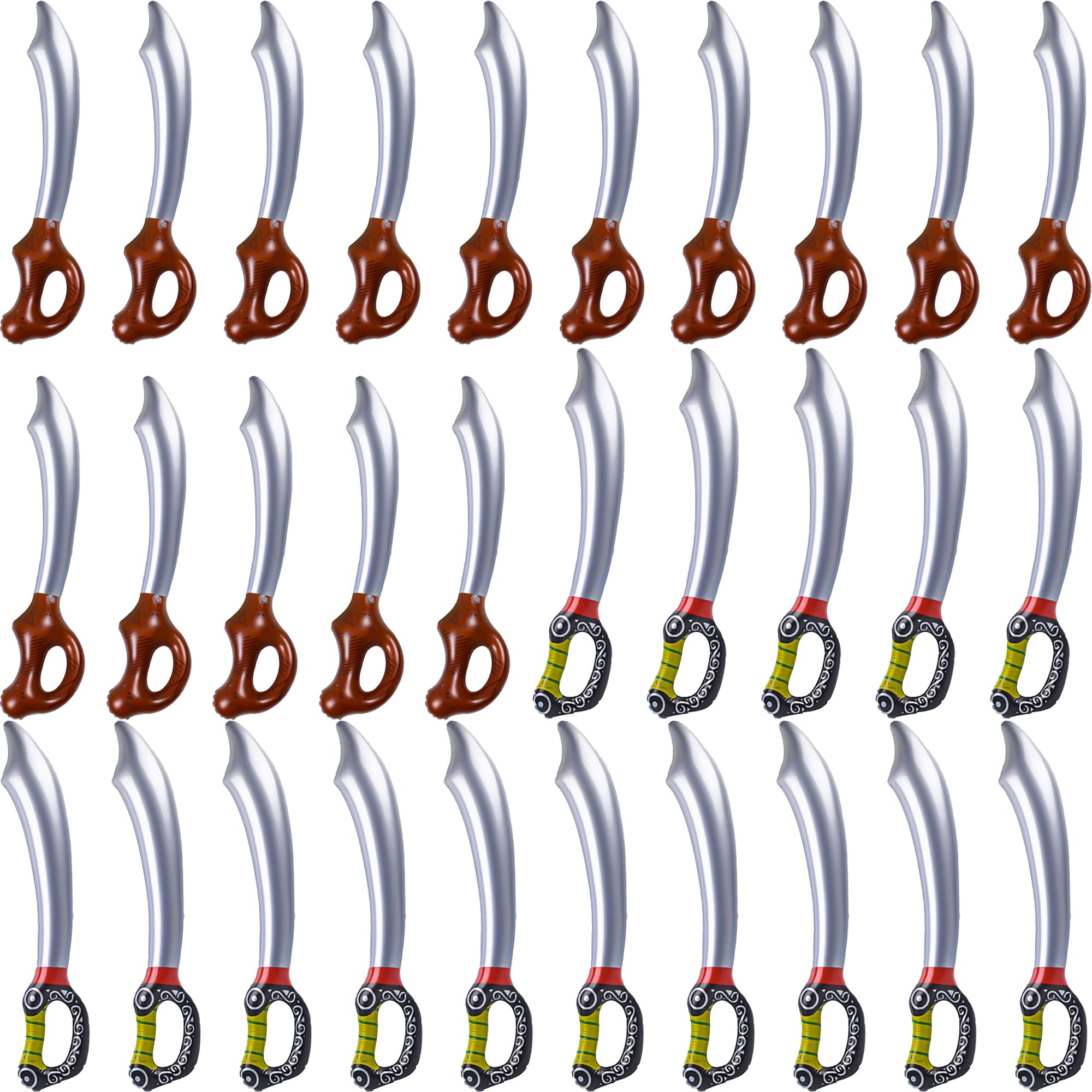 Snapklik.com : 30 Pieces Inflatable Pirate Swords Inflatable Swords ...