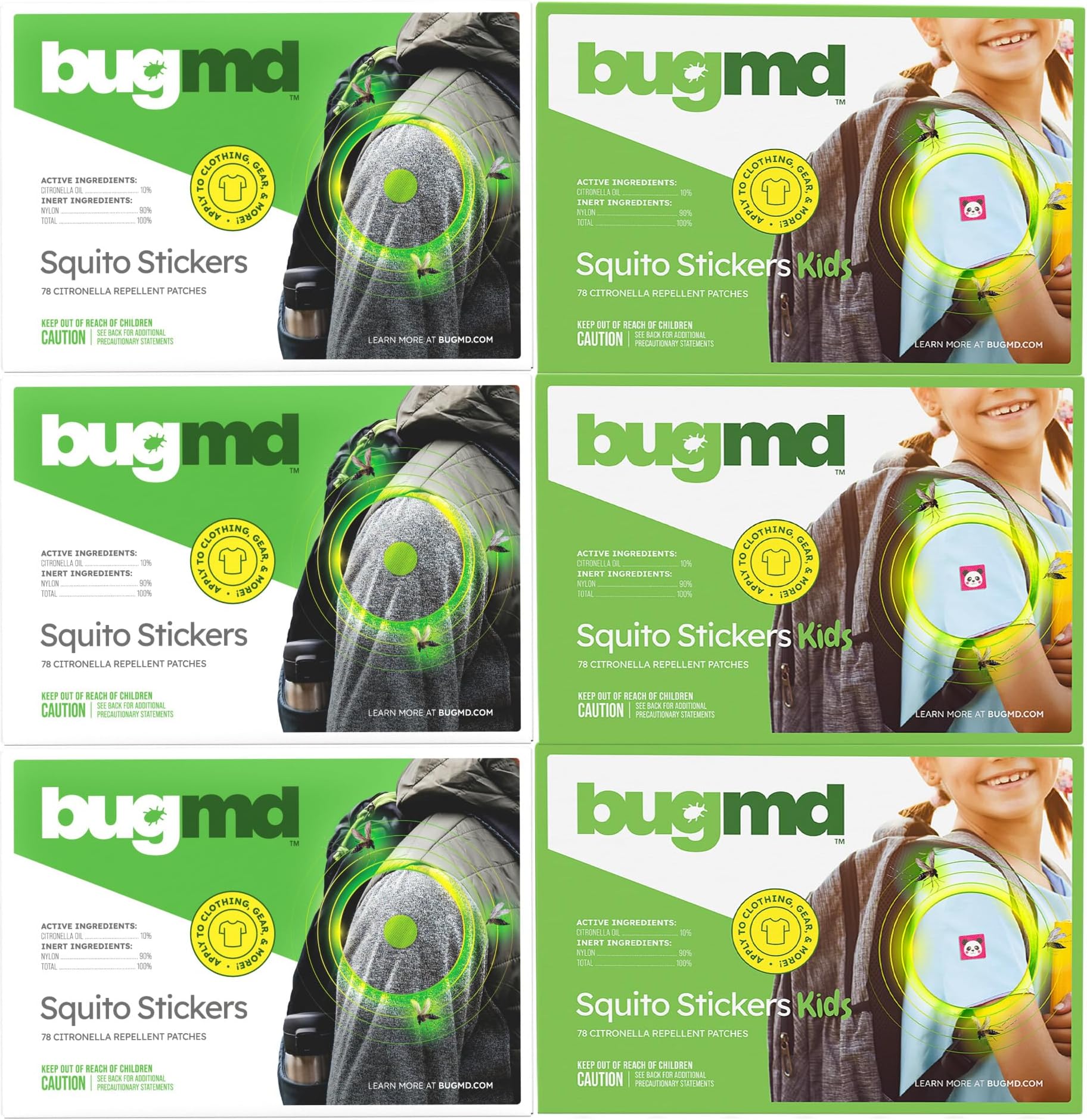 Amazon.com: BugMD Squito Stickers Mosquito Repellent Patch Stickers ...