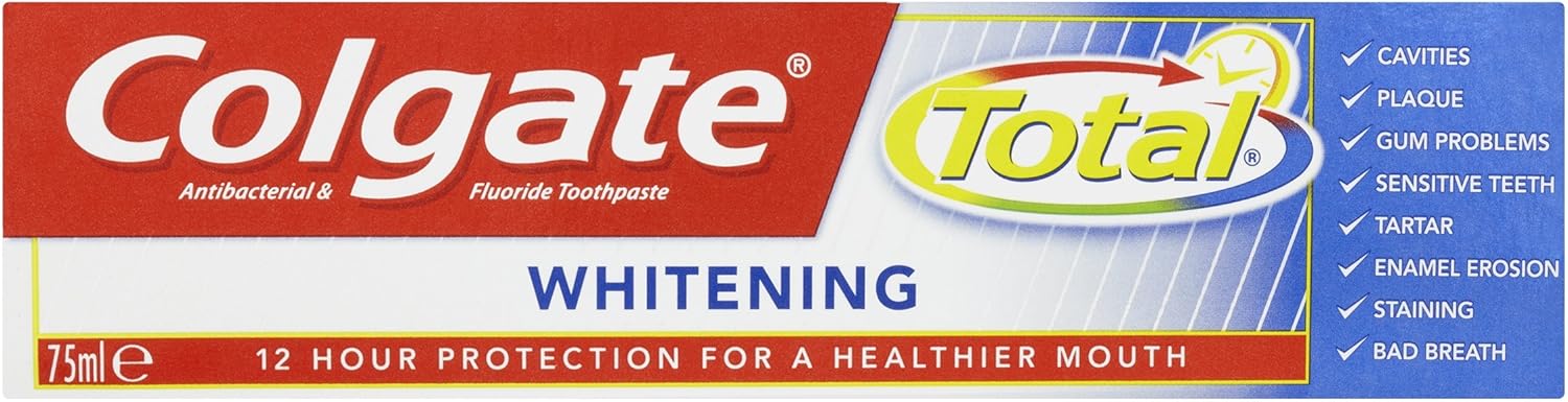 Colgate Total Whitening Toothpaste 75ml : Amazon.co.uk: Health ...
