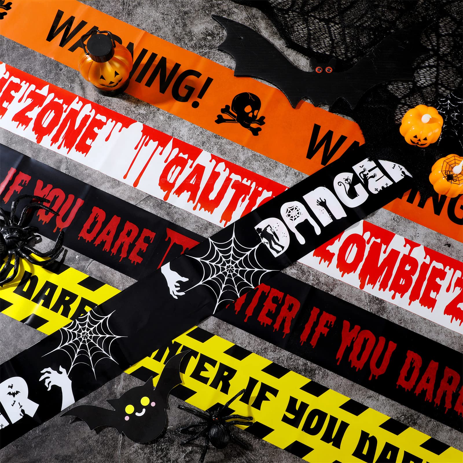 Snapklik.com : Jutom 10 Pack Halloween Caution Tape Decoration 164 Ft ...