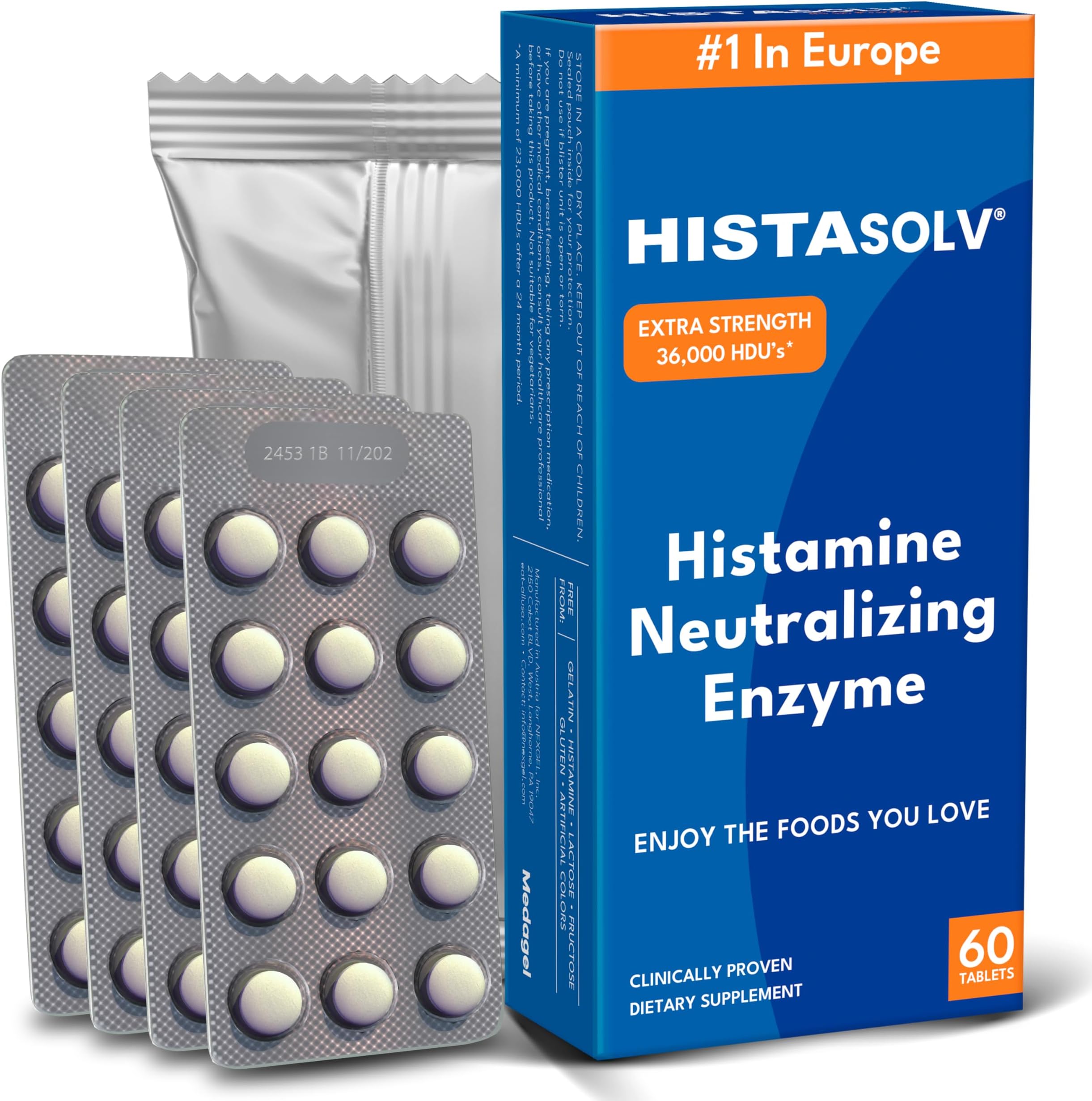 Amazon.com: HISTAsolv Extra Strength DAO Enzyme Supplement for ...