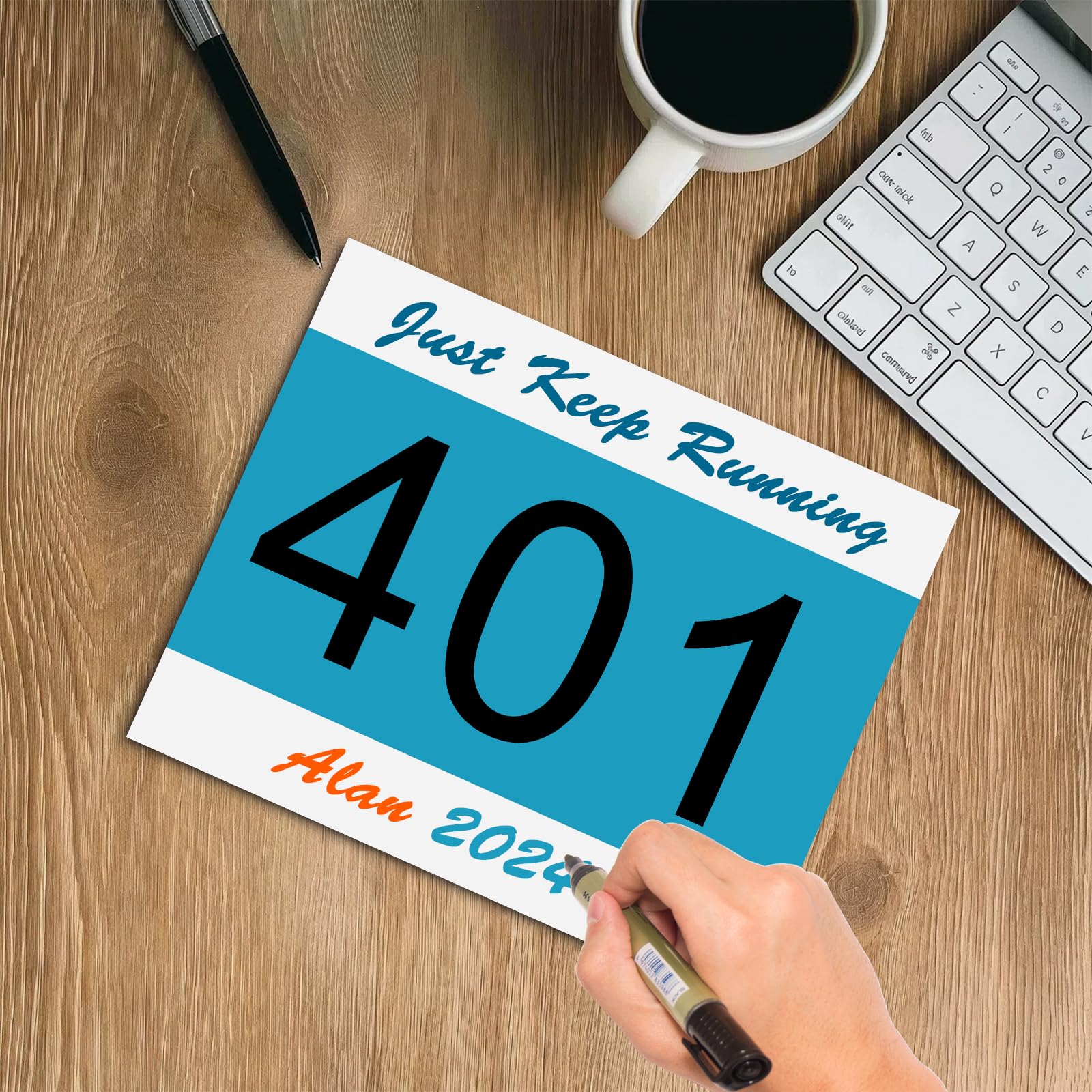 Snapklik.com : NELOMO Adhesive Race Bib 7.5” X 6” Competition Number ...