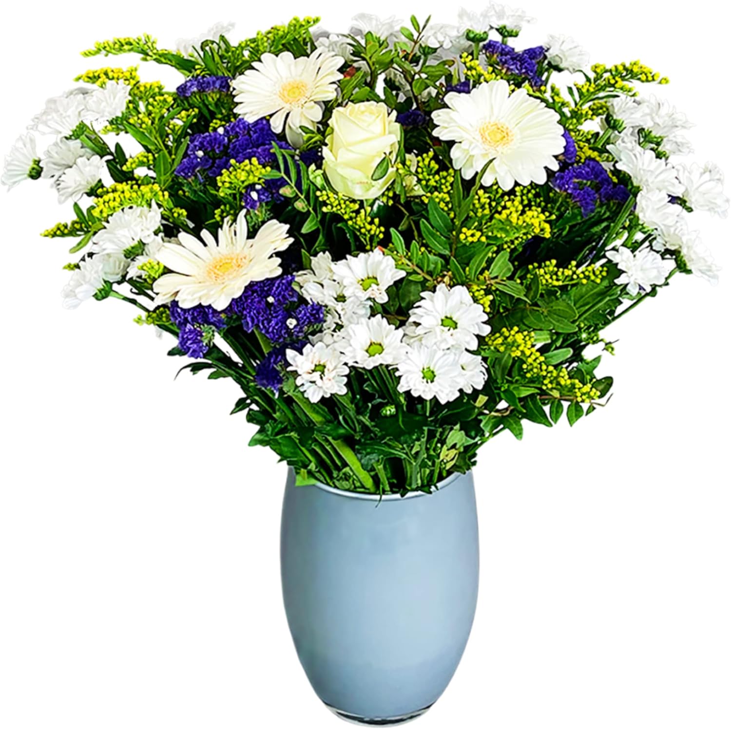 Vanilla Sky Flower Gift Bouquet, Beautiful Fresh Flowers White Rose ...