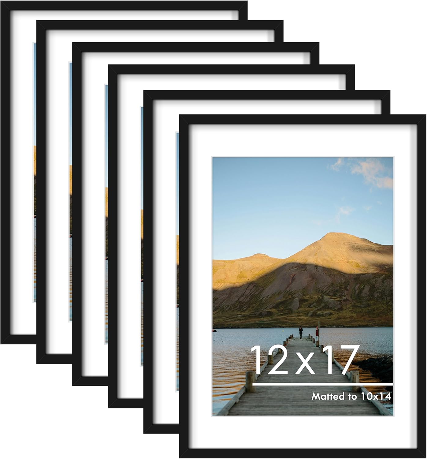 Amazon.com - PEALSN 12x17 Picture Frame Set of 6, Display Pictures ...