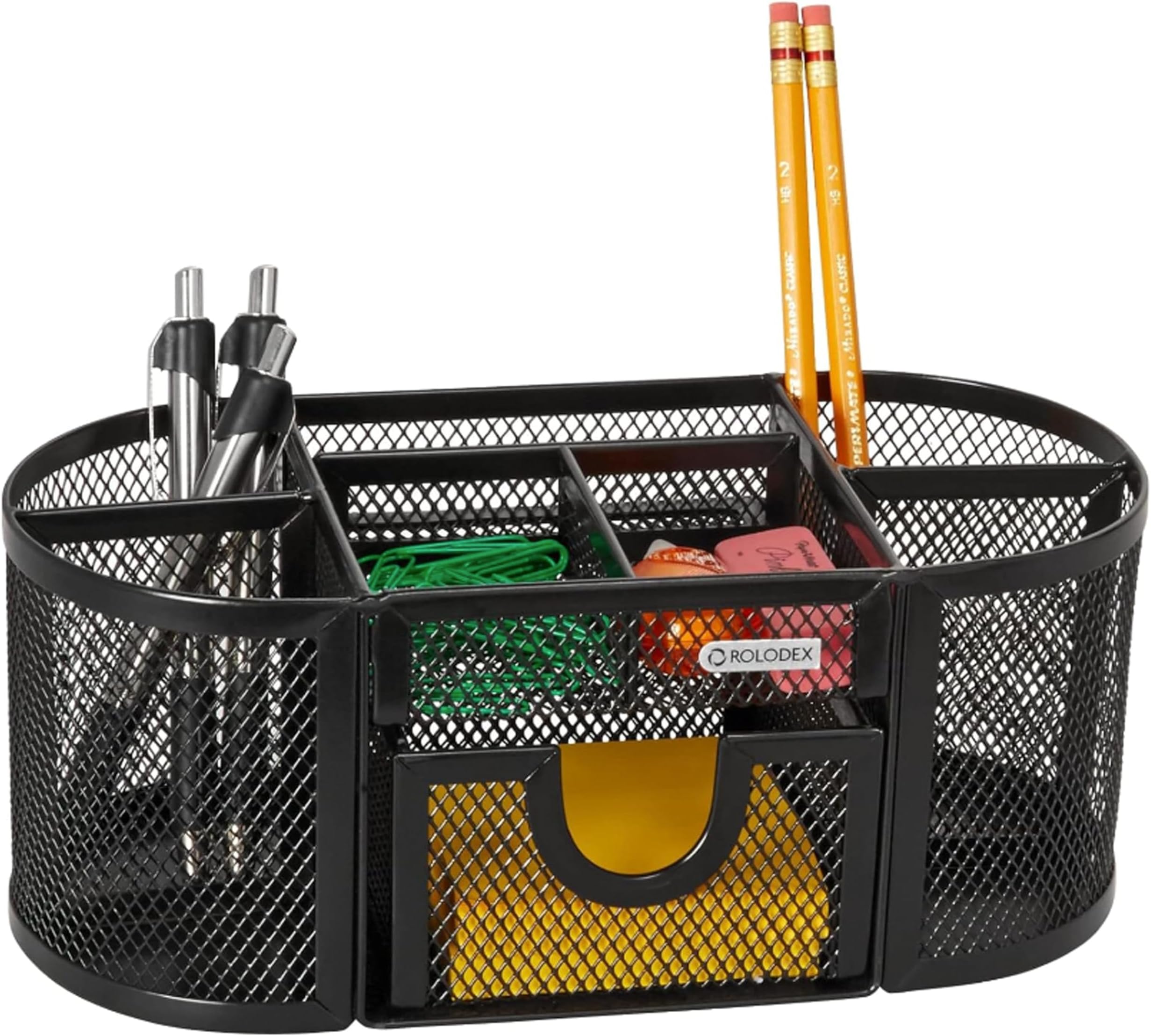 Amazon.com: TRU RED TR57541-CC 7-Compartment Wire Mesh Accessory Holder ...