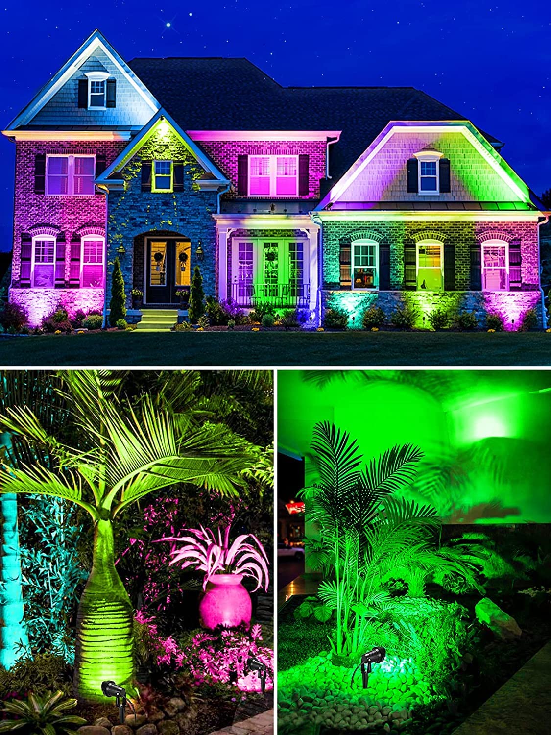 Color Changing Outdoor Spot Lights Low Voltage Landscape Spotlights ...