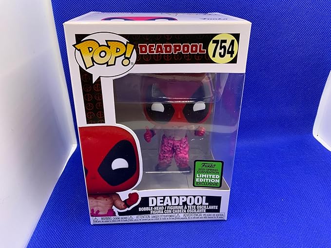 Amazon.com: Funko POP! Deadpool - Deadpool with Teddy Bear Pants (ECCC ...