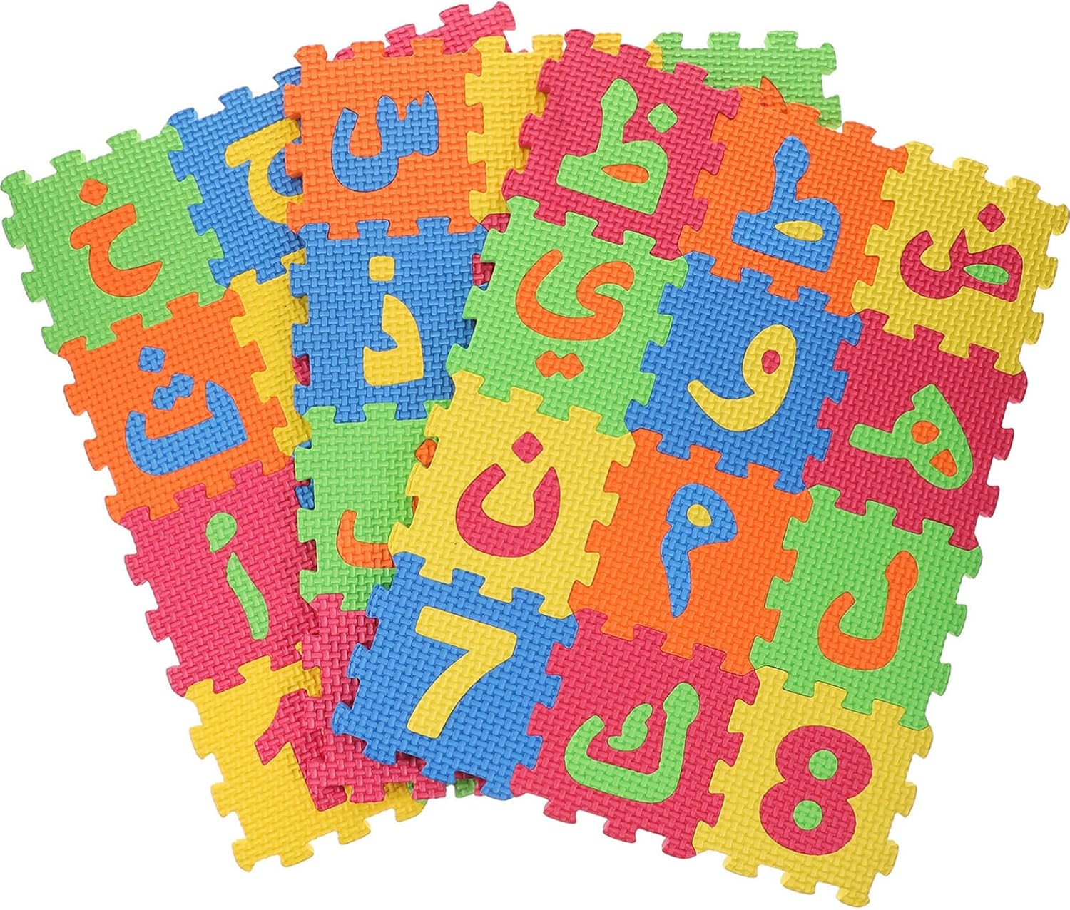 Zerodeko 36pcs Arabic Mats Number Floor Mat Interlocking Tiles Mat ...