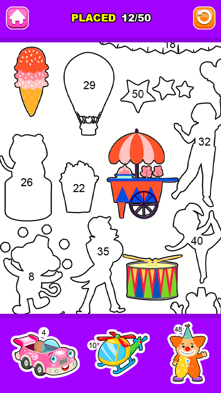 Sticker Book Coloring Games Stickers Color ASMR Drawing Color by Number ...