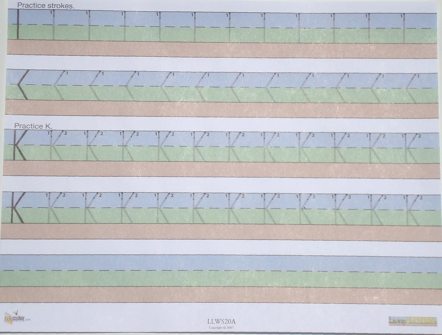 Amazon.com: Living Letters Print Worksheet Student Set- Print Level A ...