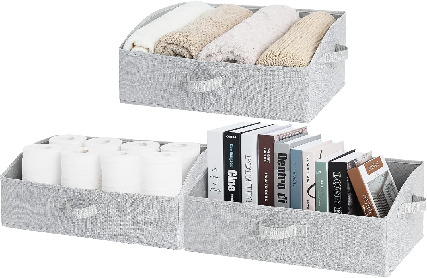 Amazon.com: StorageWorks Closet Storage Bins, Trapezoid Storage Box ...