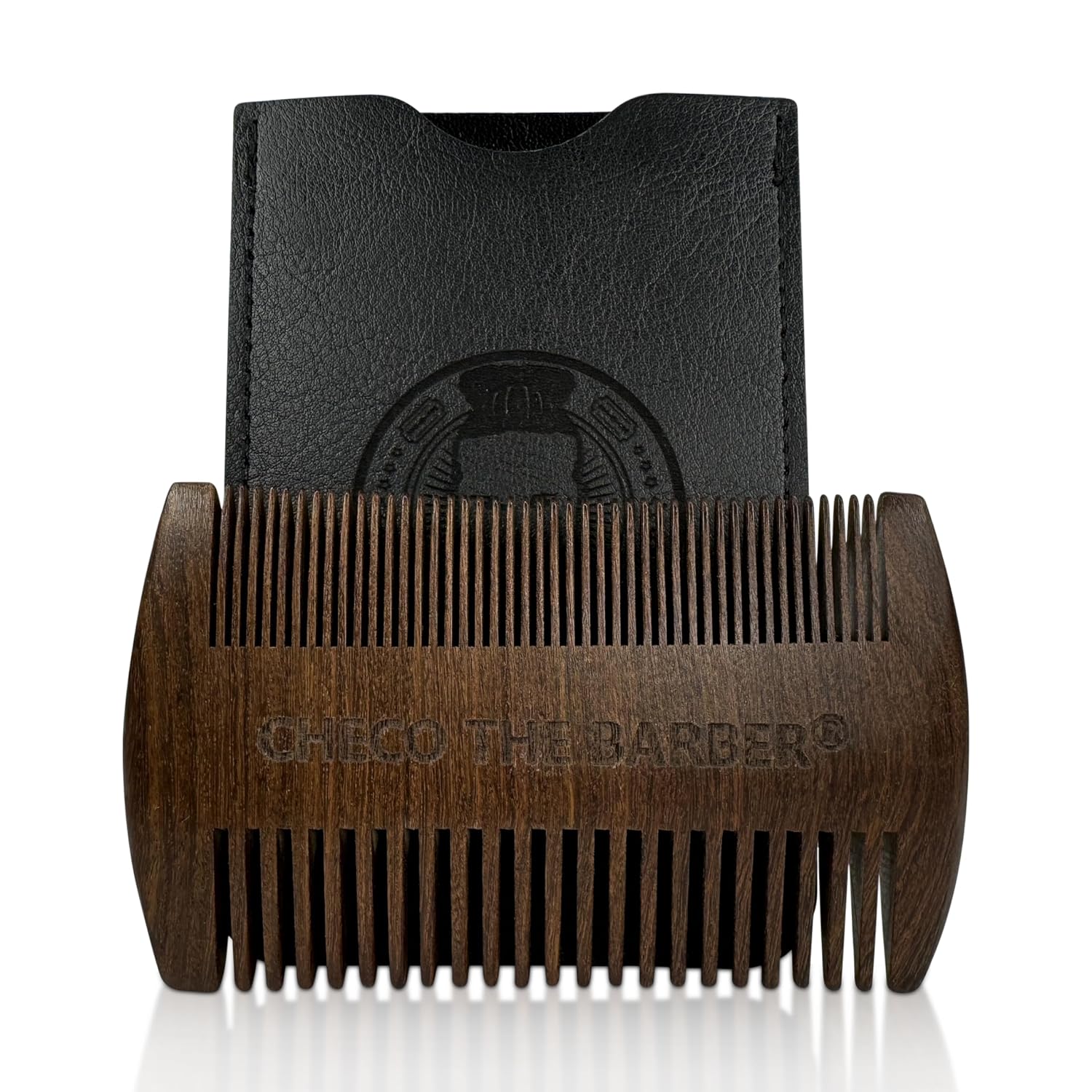 Amazon.com : Beard Comb for Men, Natural Sandalwood Dual Action Fine ...