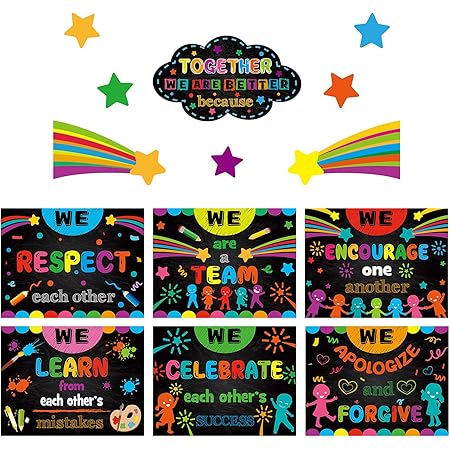 Amazon.com: Sproutbrite Classroom Decorations - Banner Posters for ...