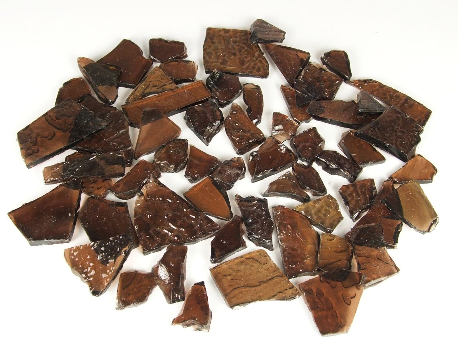 Amazon.com: "Copper Brown" Stained Glass Cobbles 2.5 Ounces : Arts ...