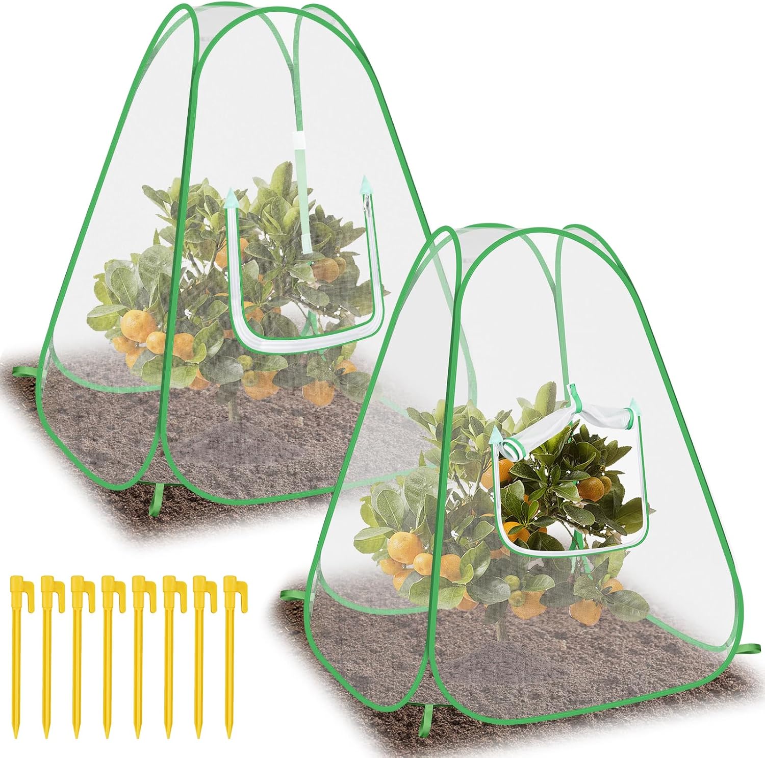 Amazon.com: RGJ 2 Pack Pest Guard Cover, 35×35×39 inch Pop Up Mesh ...