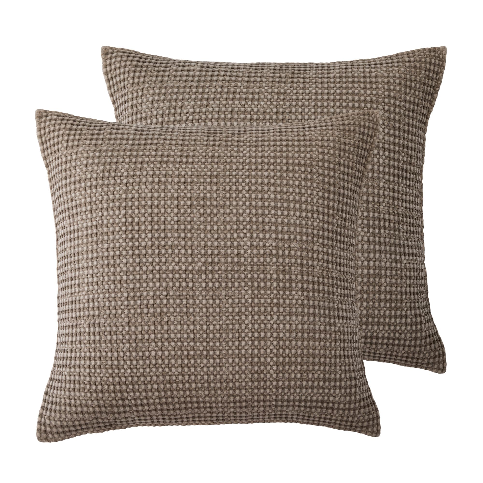 Amazon.com: Levtex Home - Mills Waffle - Euro Sham (Set of Two) - Cocoa ...