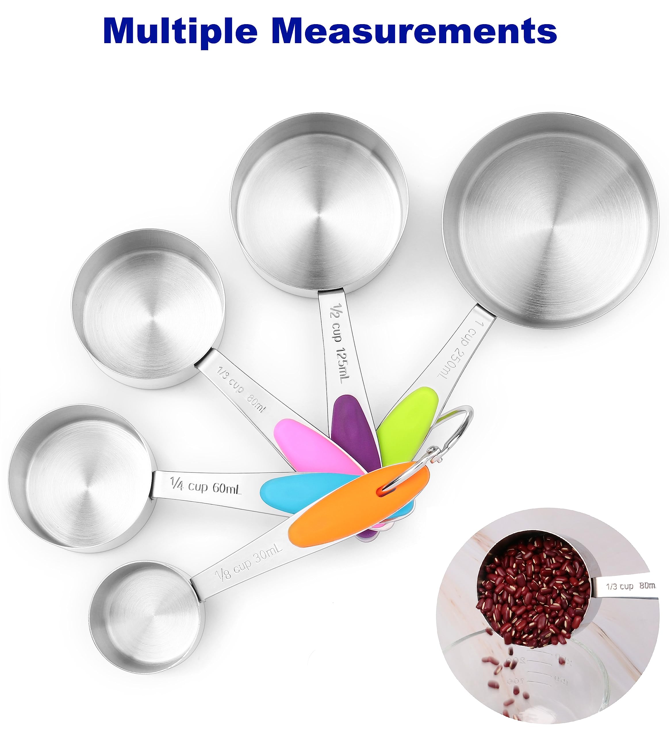 Snapklik.com : Measuring Cups Set Stainless Steel-Measuring Spoon ...