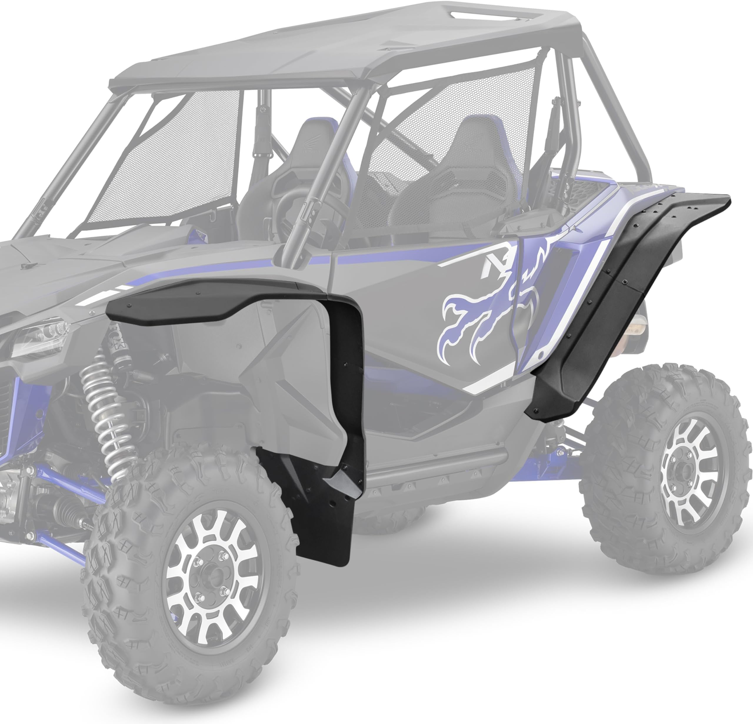 Amazon.com: UTVSXPERT Wider Fender Flares Extensions for Talon 1000 ...