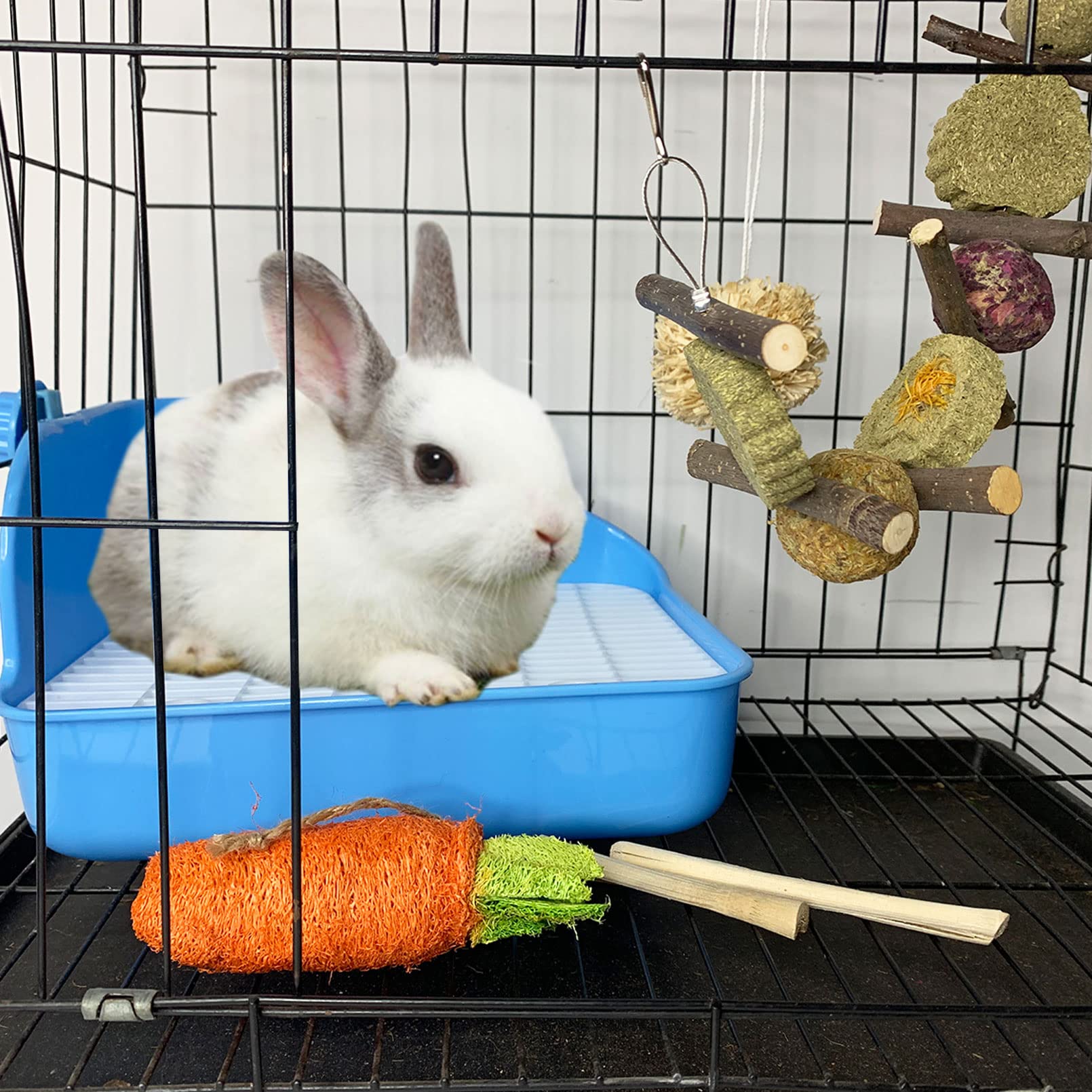 Snapklik.com : Kathson Rabbit Litter Box, Bunny Corner Litter Pan, Pet ...