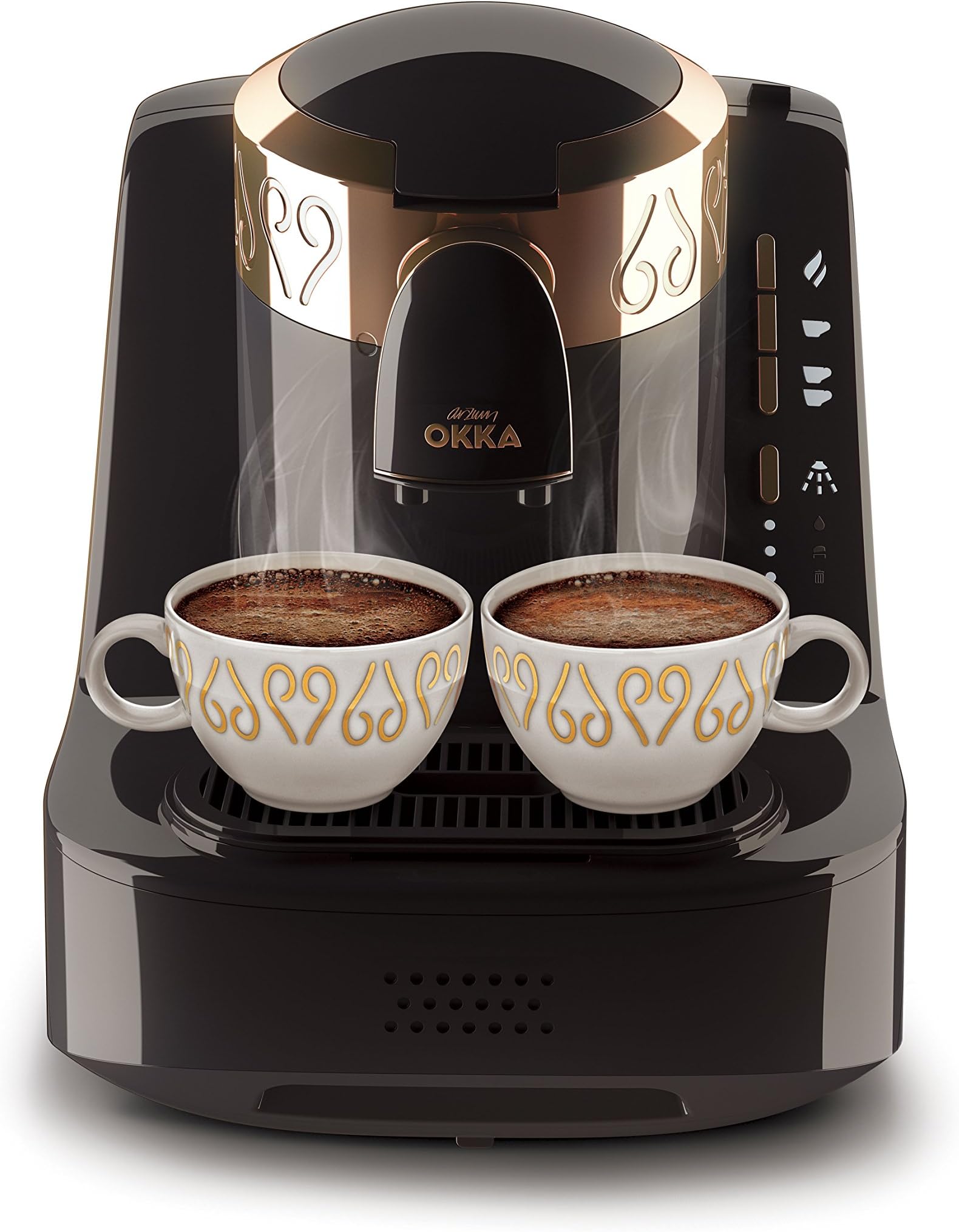 Arzum Okka - Turkish Coffee Machine - Black/Copper - OK001: Buy Online ...