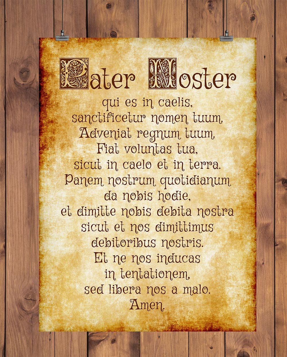 Our Father Prayer In Latin