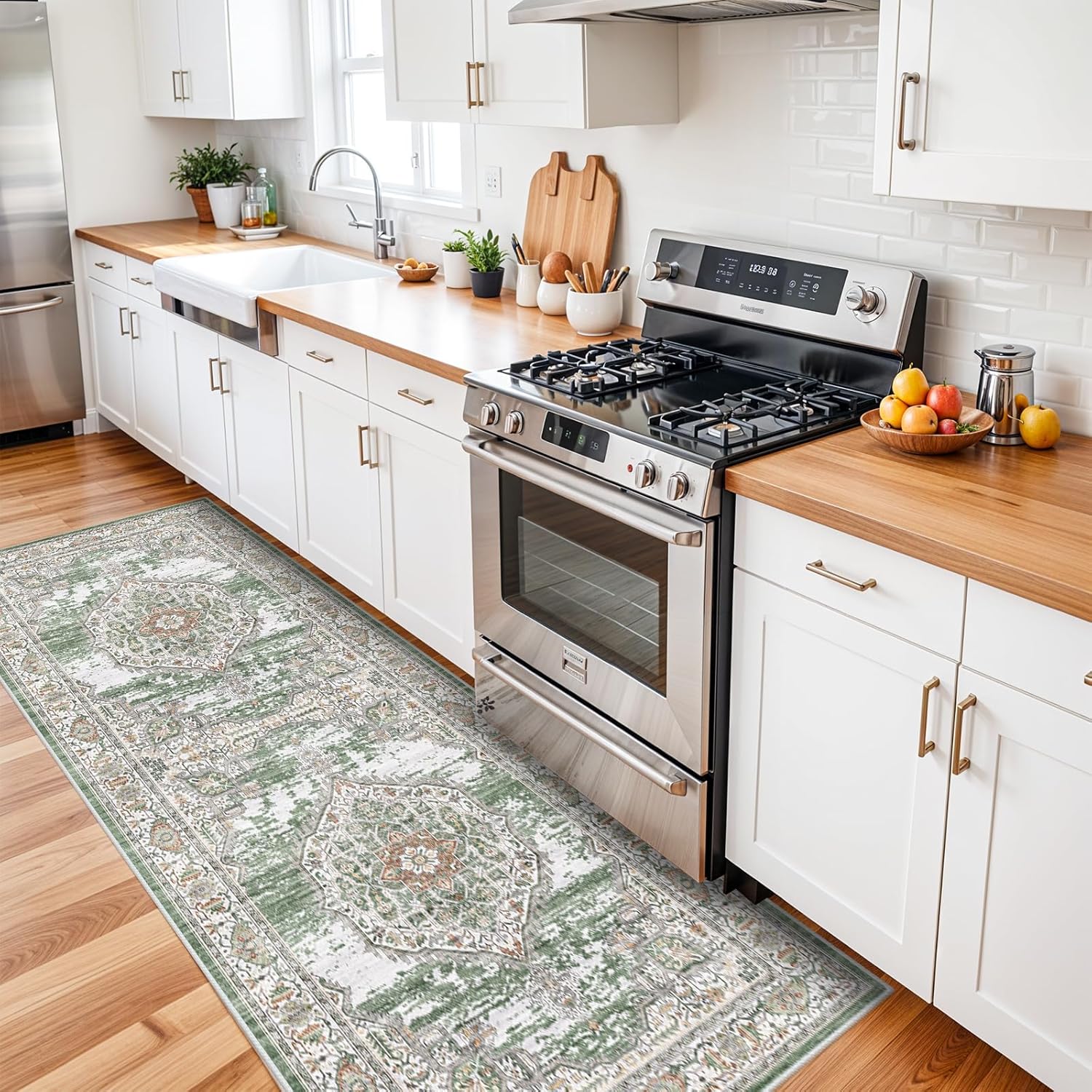 Amazon.com: 3x8 Washable Hallway Runner Rug: Long Ultra Soft Kitchen ...