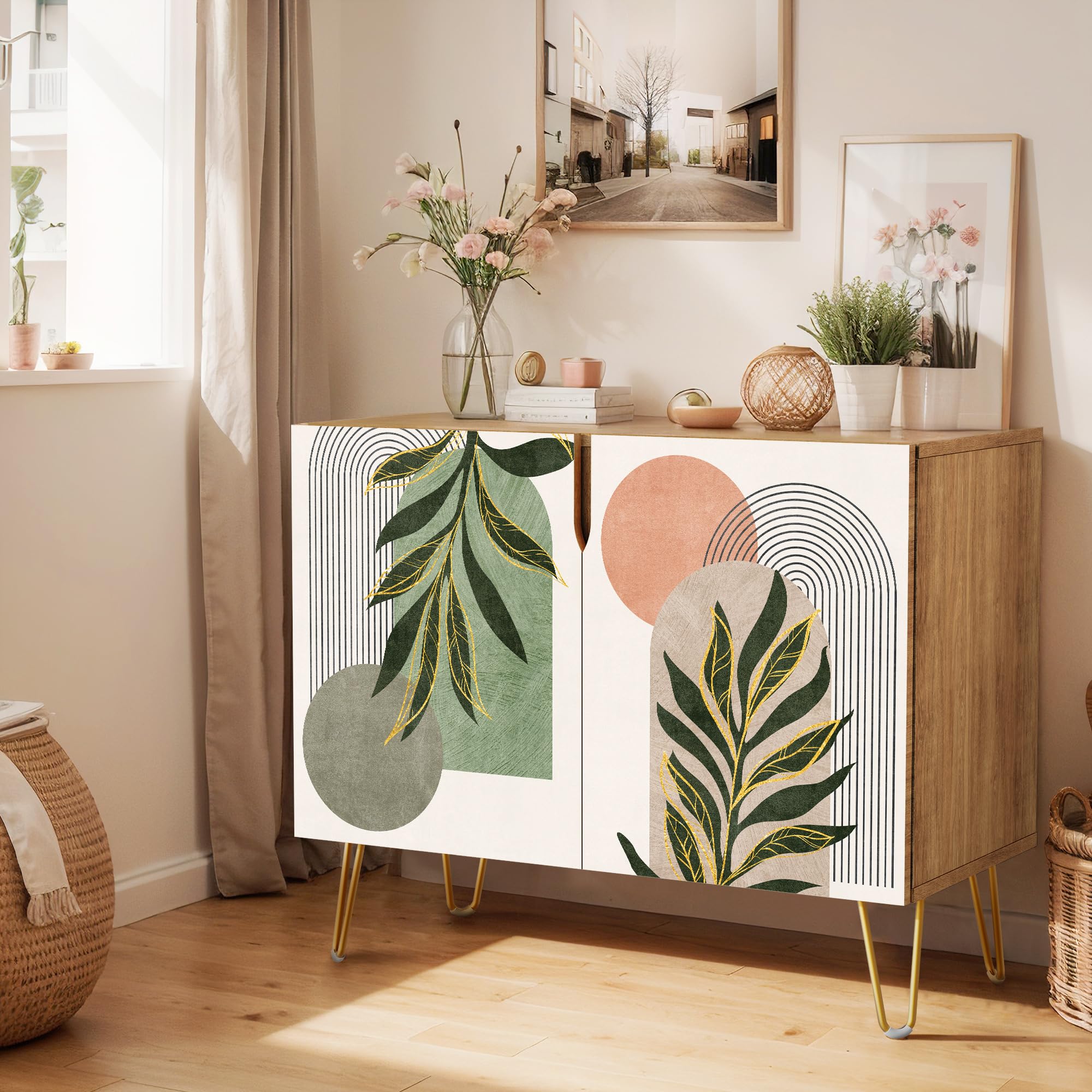 Amazon.com - SIGNWIN Sideboard Buffet Cabinet, Kitchen Storage Cabinet ...