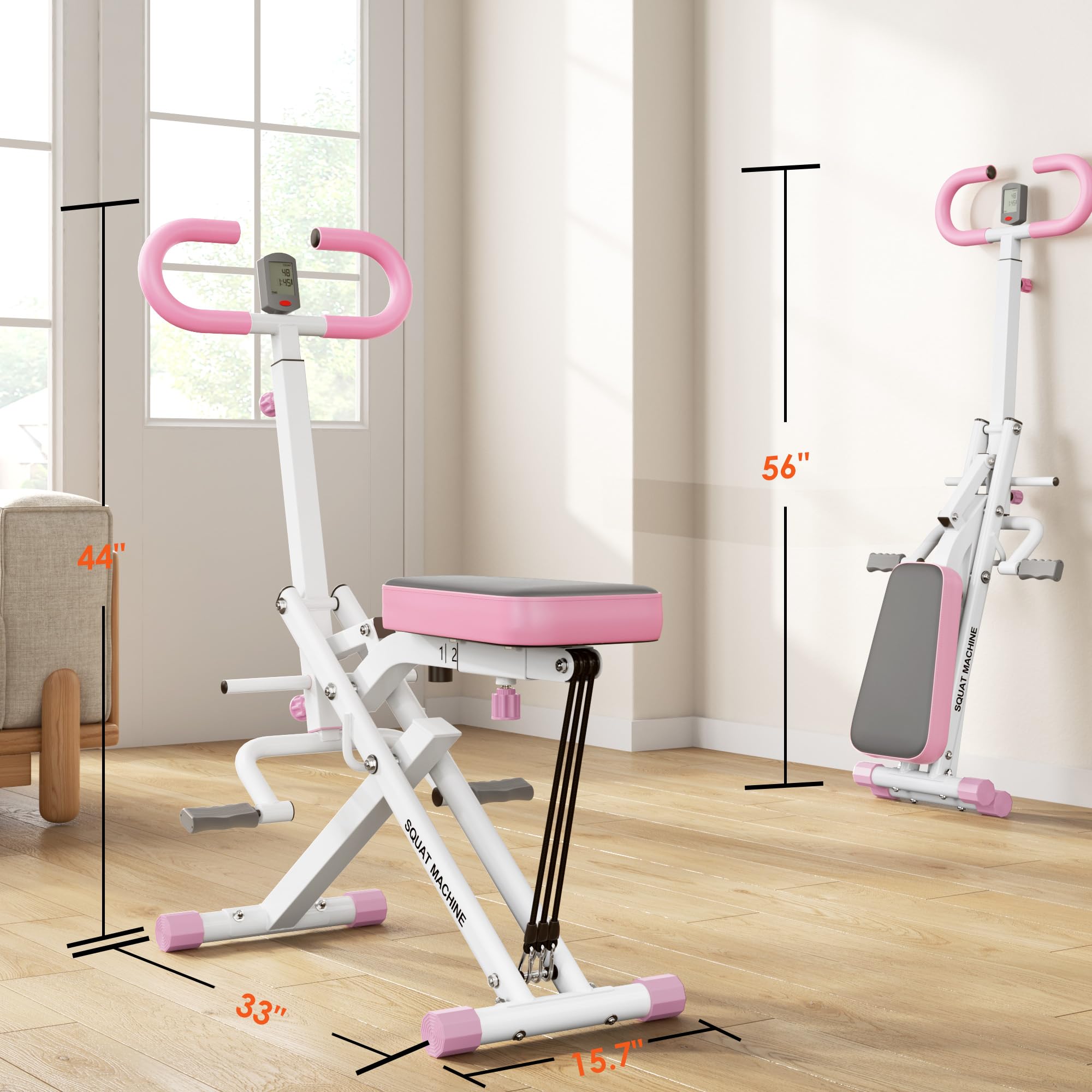 Snapklik.com : SogesHome Squat Machines Rowing Machine, Foldable & Full ...